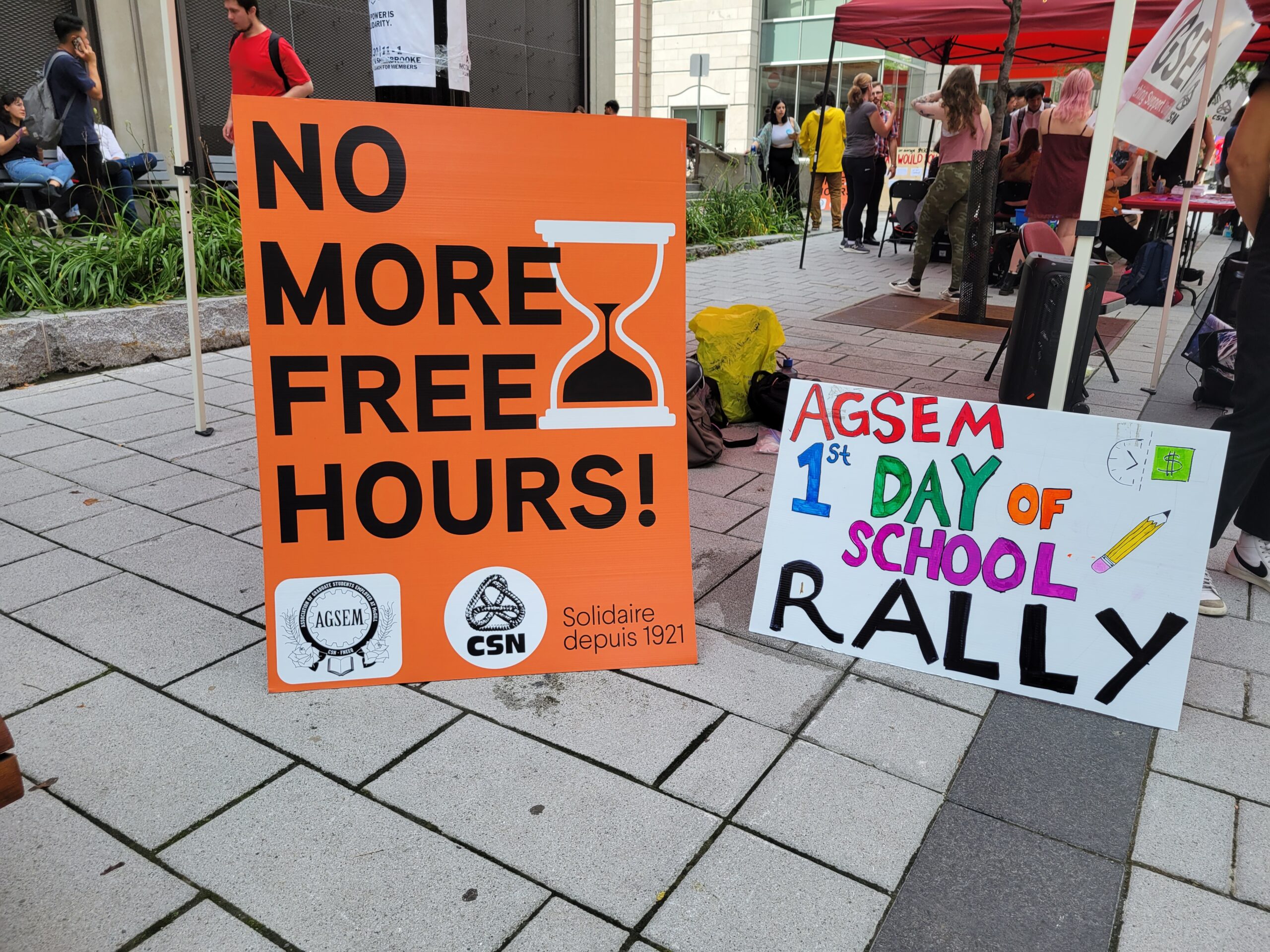 AGSEM Launches ‘No More Free Hours’ Campaign - The McGill Daily
